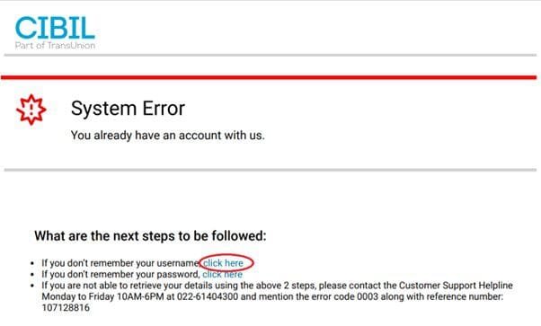 How to solve CIBIL login-related problems?