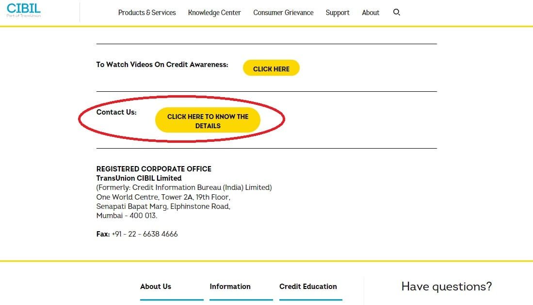 TransUnion-CIBIL-Contact-us-page - Naskar Financial Services