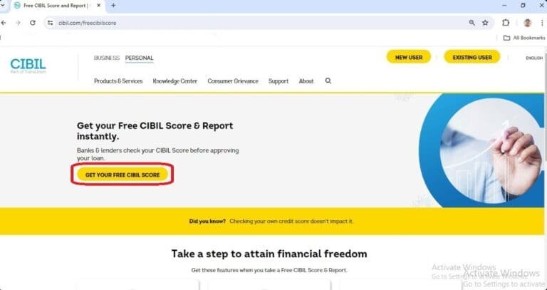GET YOUR FREE CIBIL SCORE - Naskar Financial Services